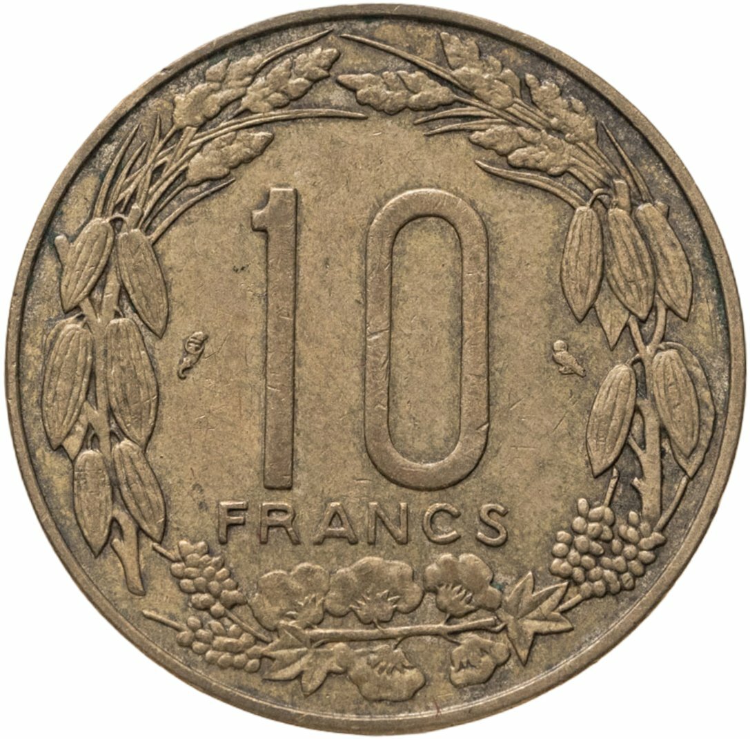 Французская Экваториальная Африка 10 франков (franc) 1965