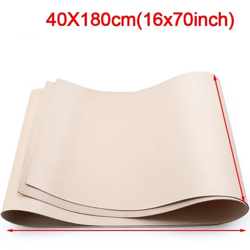 Кожа растительного дубления для рукоделия Thick 2.0mm, 40X180CM (16X70in)