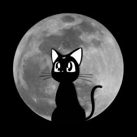 Черная лампа-проектор Sailor Moon F