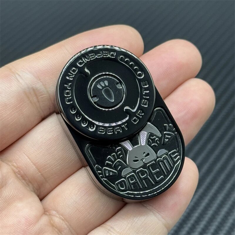 Angry Rabbit EDC Fidget Slider из нержавеющей стали black