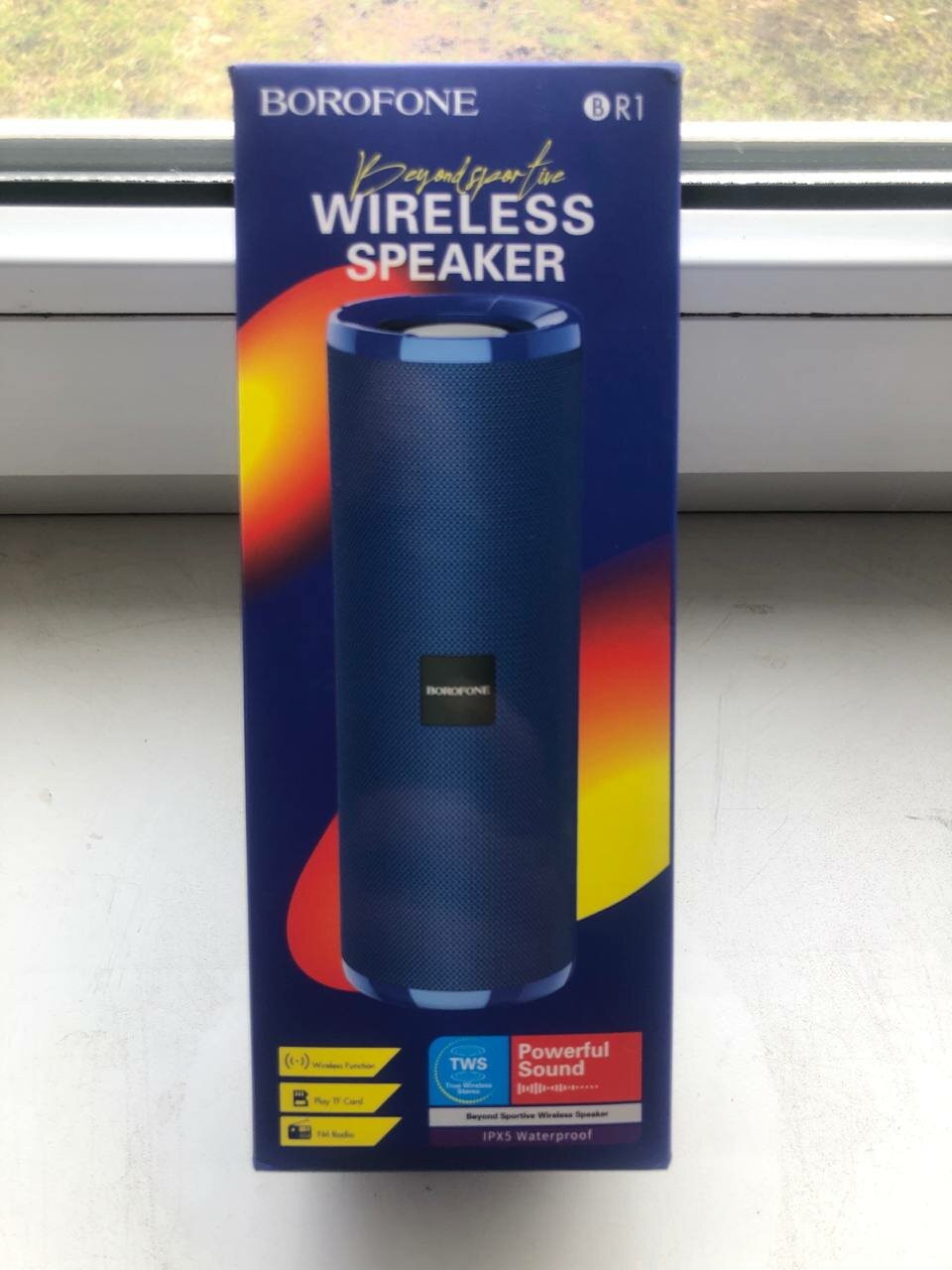 Беспроводная bluetooth-колонка Borofone BR1 Beyond. Цвет синий