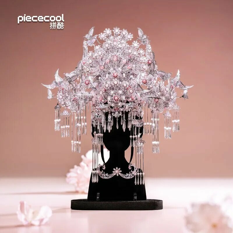 Piececool 3D металлический пазл для взрослых, наборы моделей тиары бабочки Yinyue, подарочный набор в китайском стиле лучший подарок для женщин