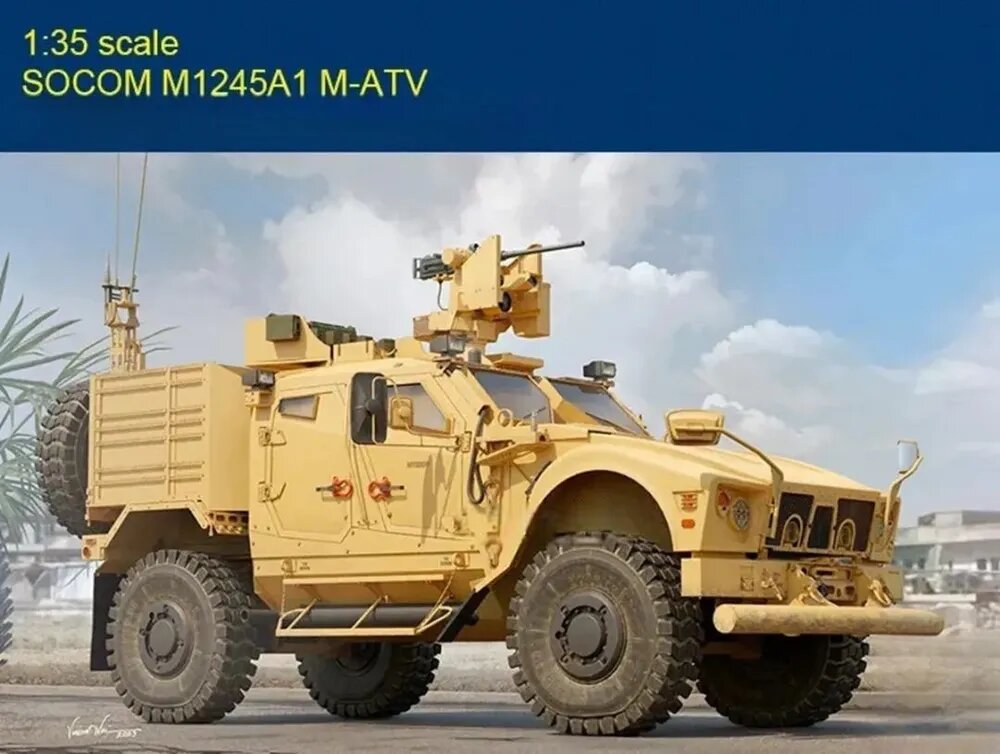 Trumpeter 63554 1:35 US.SOCOM M1245A1 M-ATV Модель сборки бронетранспортеров