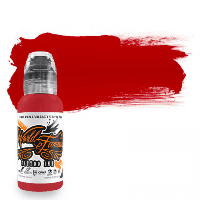 World Famous Ink тату краска Paul Rogers Red - 15 мл