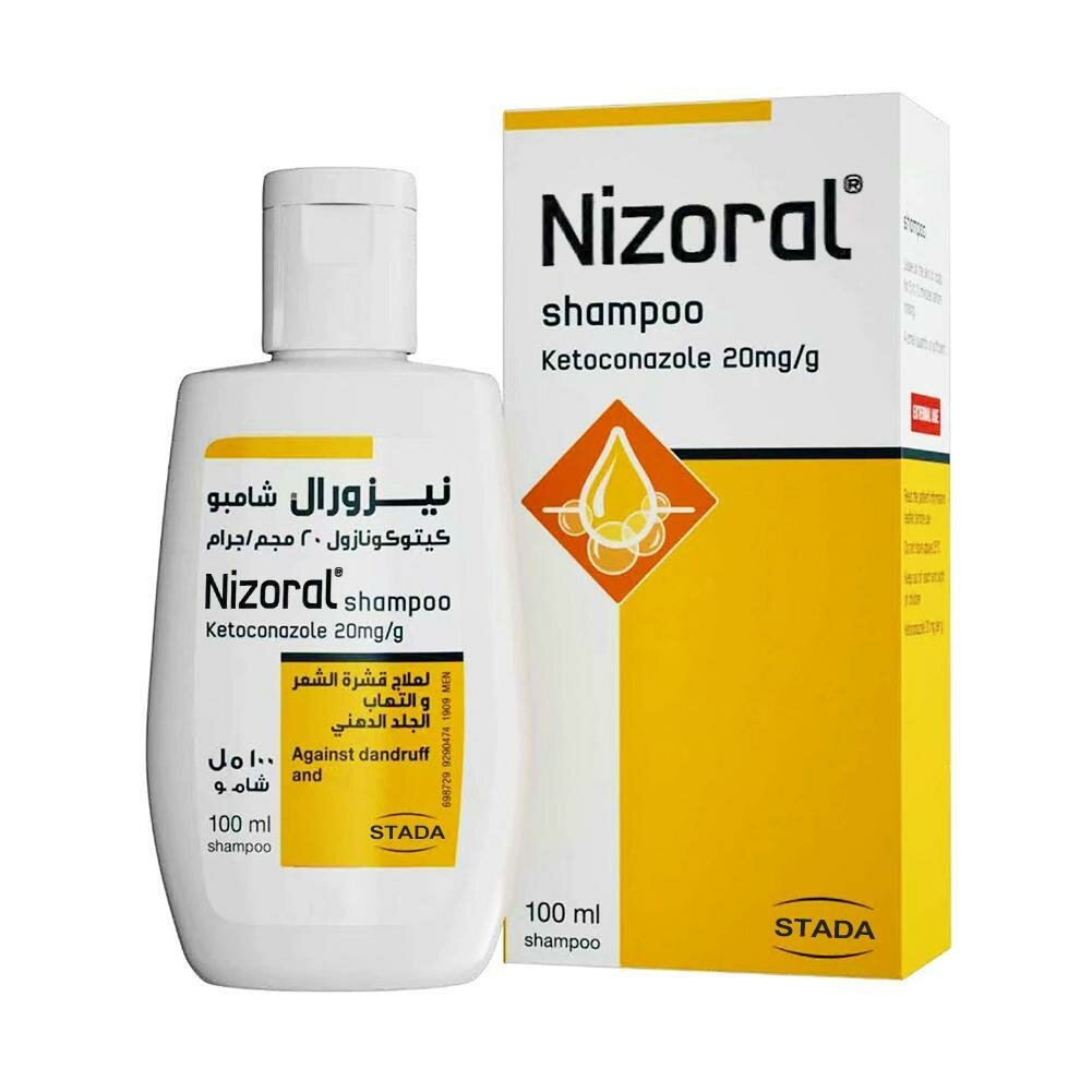 Шампунь против перхоти Nizoral 100 мл, регулирующий выработку кожного сала.