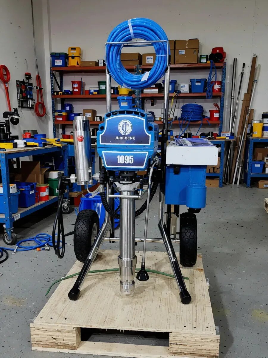 Краскопульт JC-1095, 3000Вт, безвоздушный, электрический, синий