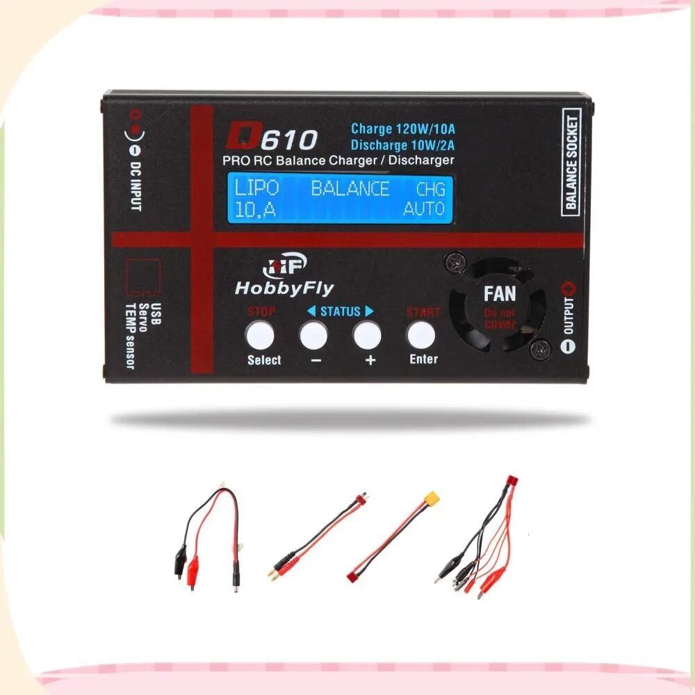 Зарядное устройство для аккумуляторов D610 120W/10A PRO RC Balance Charger/Discharger