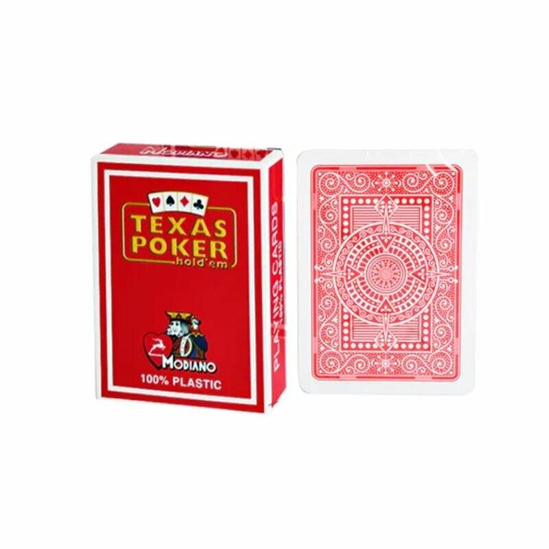 Моdiano Texas Poker карты с инфракрасной маркировкой Красный
