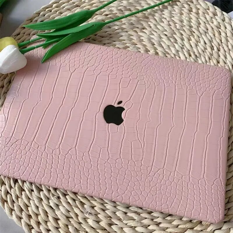 Крокодил кожаный защитный чехол для ноутбука MacBook Pro 14 дюймов 2025-2021 M4 M3 M2 Pro / Max A3112 A3185 A3401 A2918 A2992 A2779 A2442