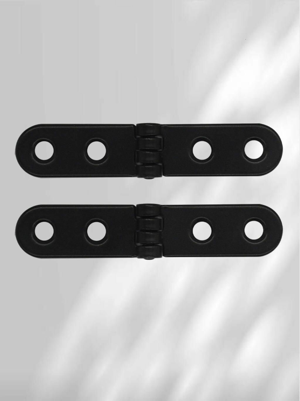 Комплект из 2 складных дверных петель, - Черный