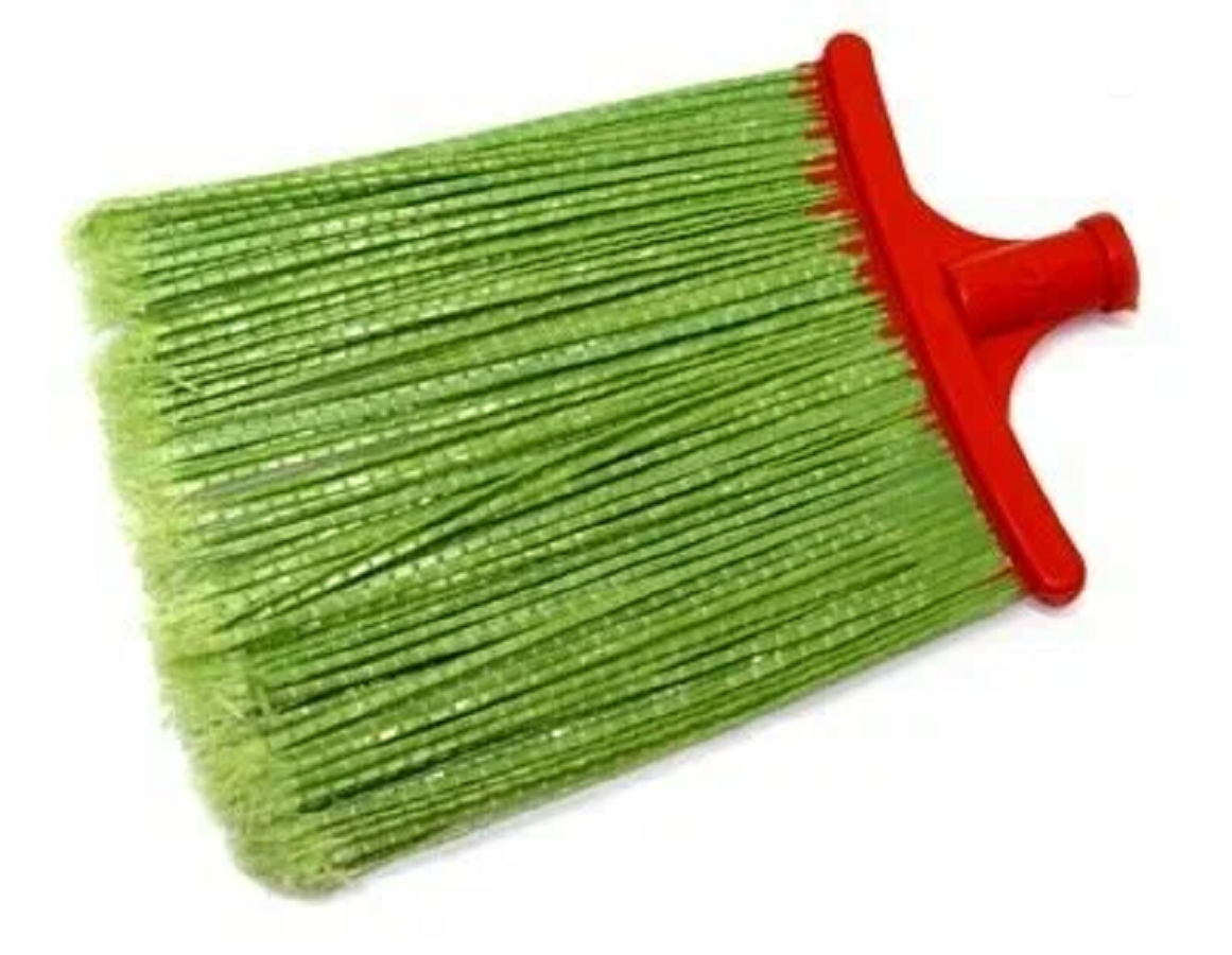 Метла синтетическая, мягкая, плоская, полипропиленовая для улицы, 38 х 27 см