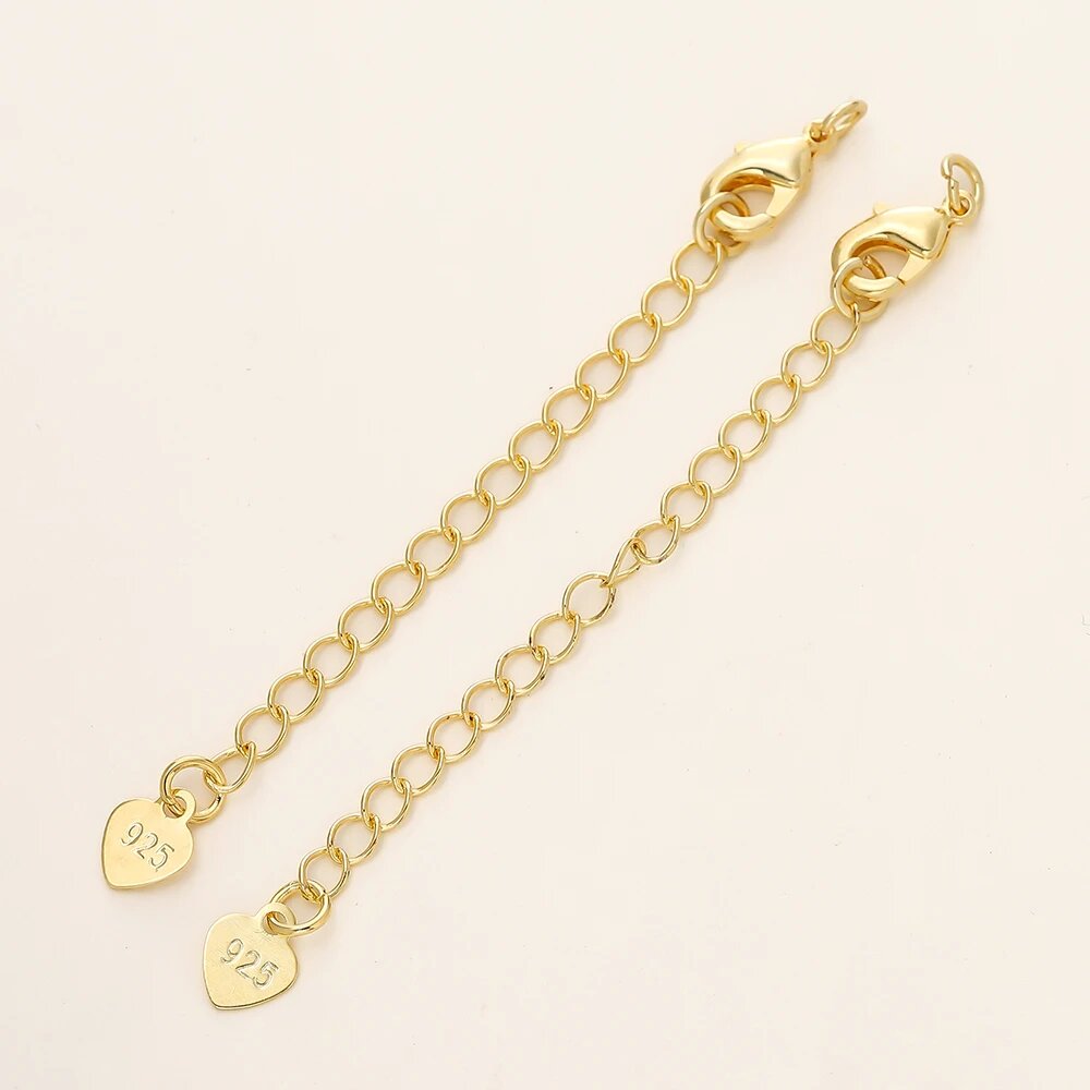Удлинитель цепочки для ожерелья, 18k gold 04, 5pcs