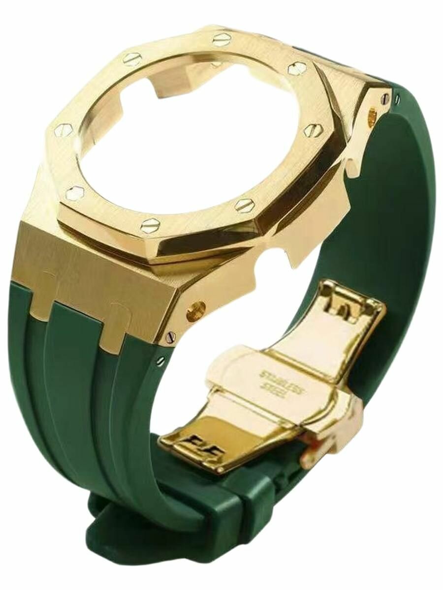 Gen4 Комплект модификации для Casio GA2100 GAB2100, Каучуковый ремешок + рамка ободка корпуса для GA2110-ROMIKY