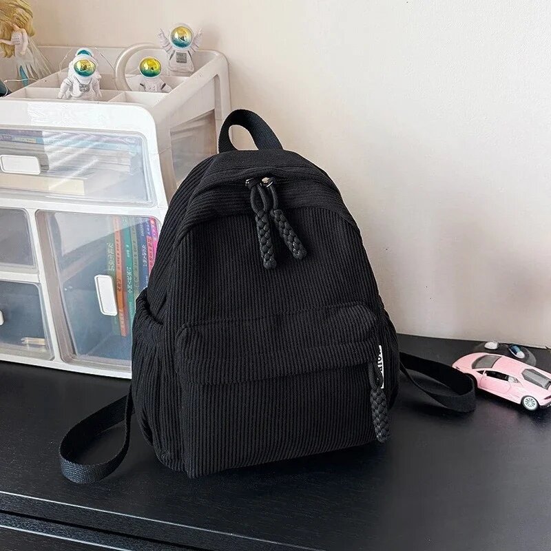 Модная дорожная сумка для девочек, студенческий рюкзак большой емкости, школьная сумка Черный, Black