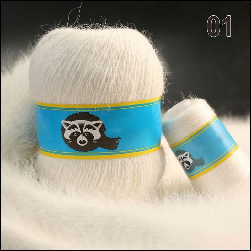 50 г/моток длинной плюшевой норковой кашемировой пряжи Для кардигана-шарфа подойдет