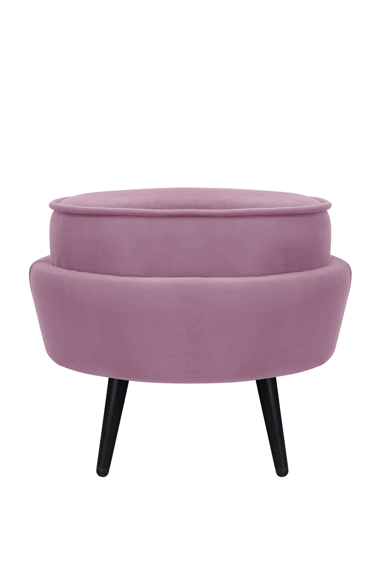 Пуф Mak-interior Pearl Adorn Pink на черных железных ножках, розовый