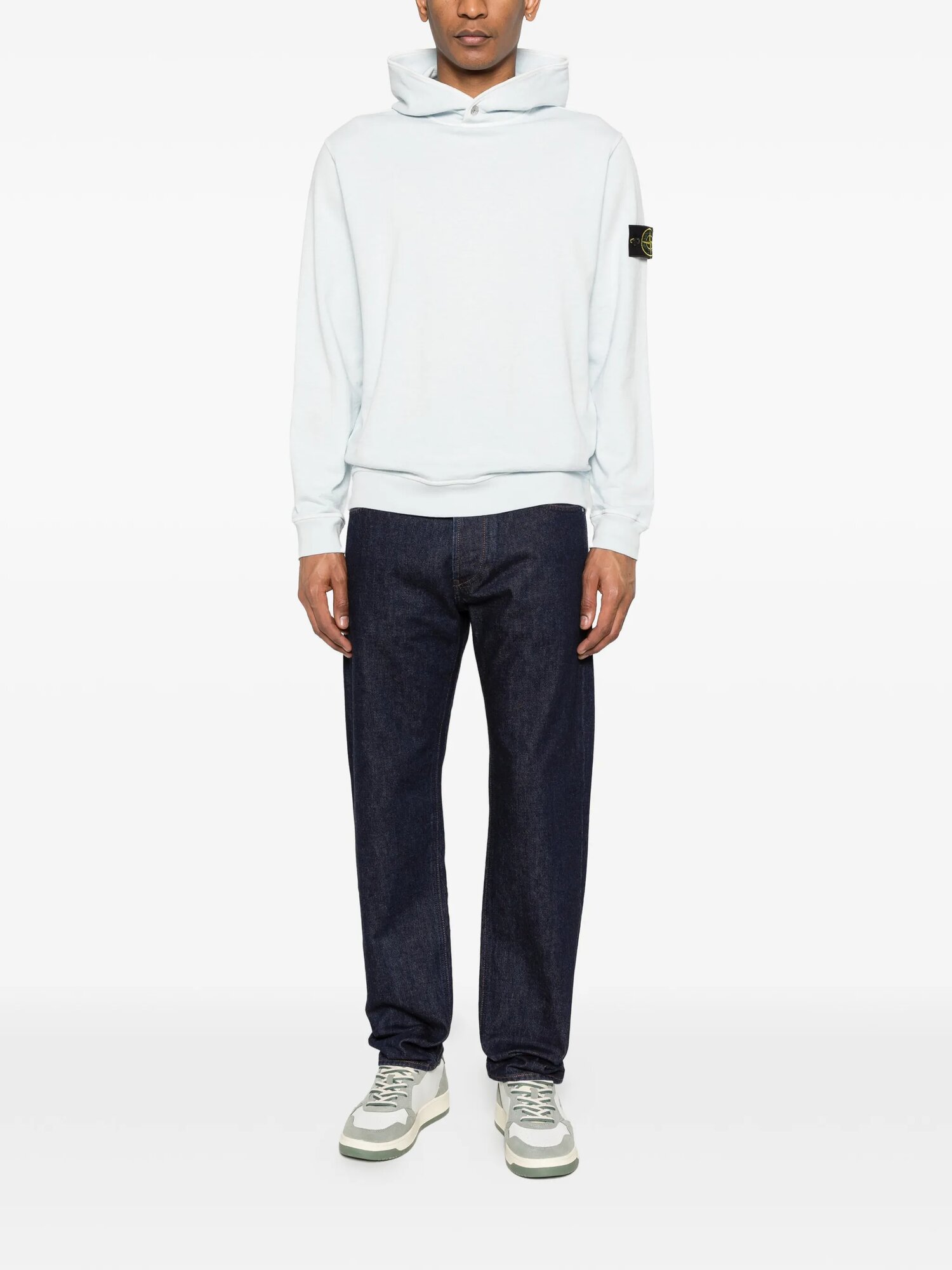 Худи Stone Island Logo-patch hoodie, размер XL, , синий — фото 1
