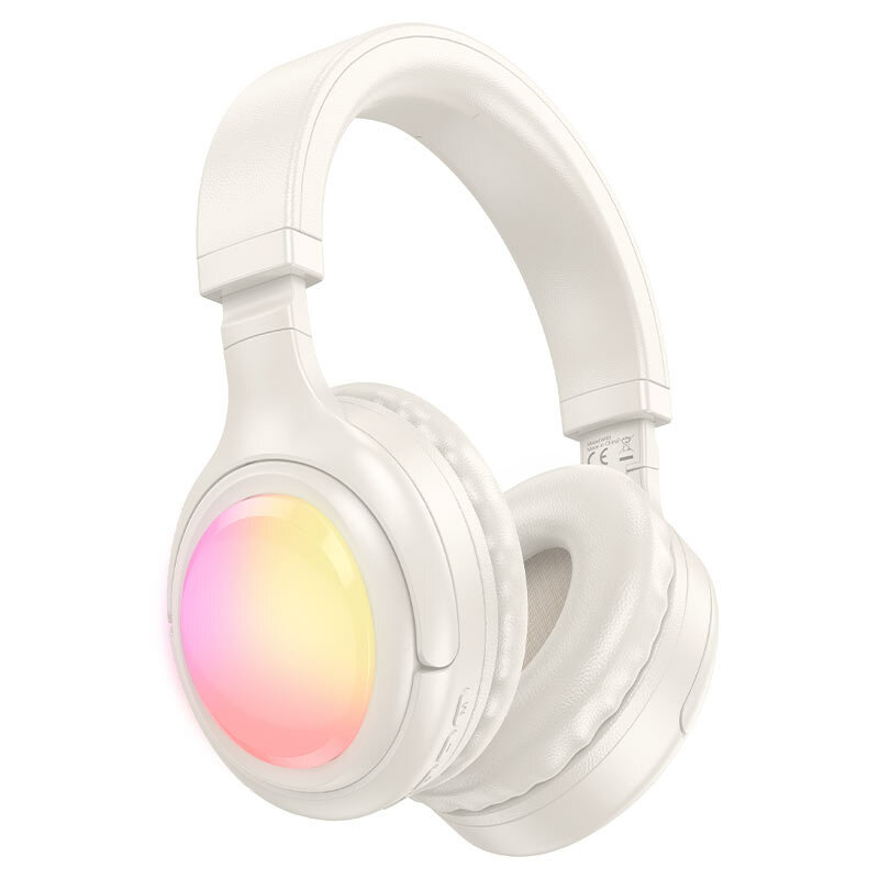 Наушники беспроводные Hoco W48 Focus полноразмерные, цвет Milky White