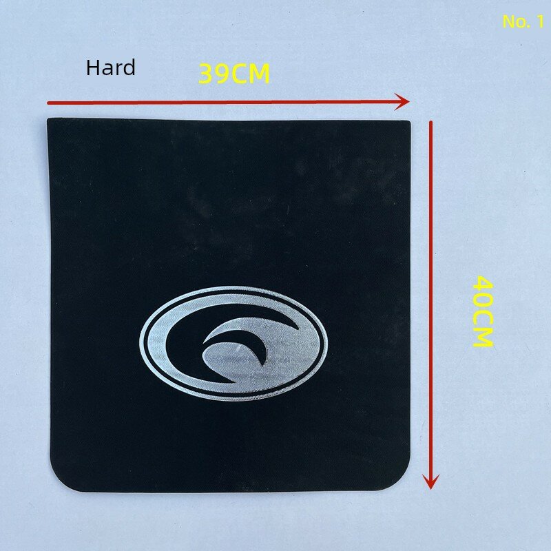 Резиновый накладка на брызговик для грузовика, 39см x 40см, прочный резиновый материал, универсальная посадка для