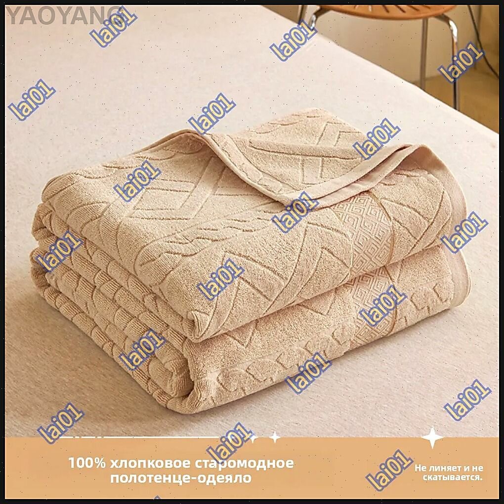 Махровая простыня двуспальная 180x220 см хлопок коричневая