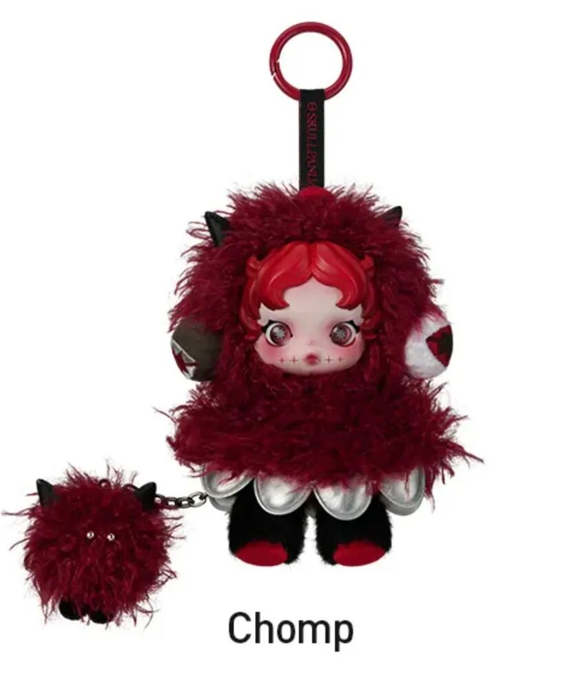 POP MART - SKULLPANDA You Found Me Series Plush Doll Pendant, Chomp, Подарки, украшения комнат, 1 шт