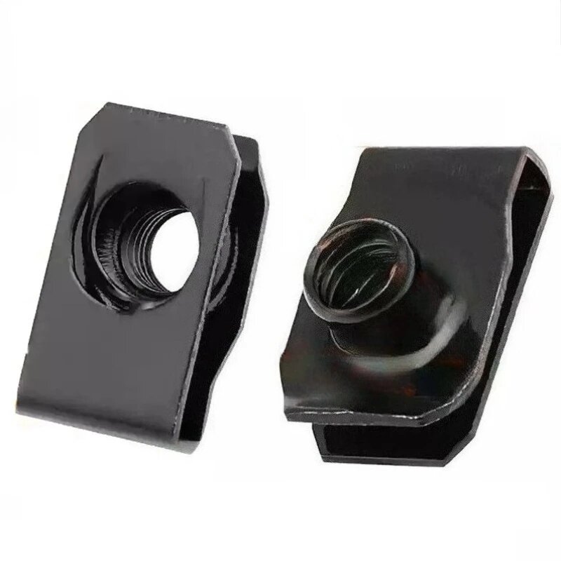 Листовые пружинные гайки M4 M5 M6 M8 M10 из углеродистой стали M5-20pcs, Black Zinc