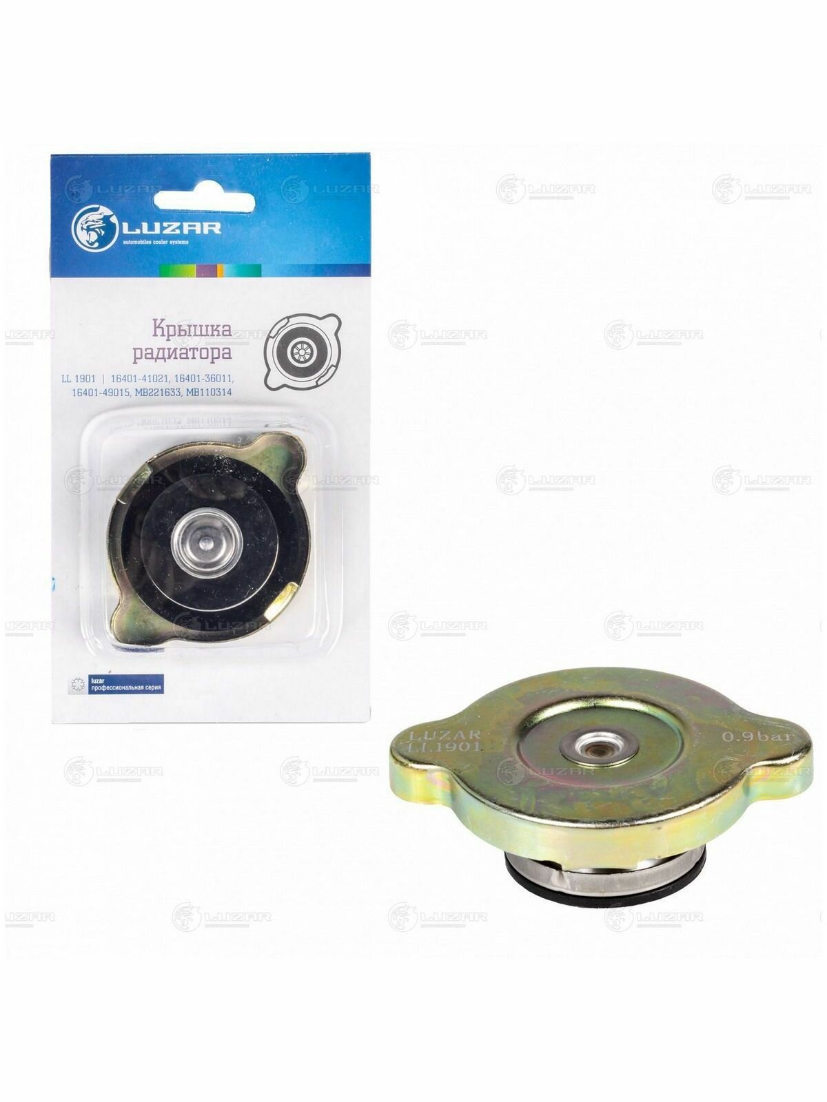Крышка (пробка) радиатора для а/м Toyota, Honda, Mazda, Nissan / Тойота, Хонда, Мазда, Ниссан, LUZAR LL1901
