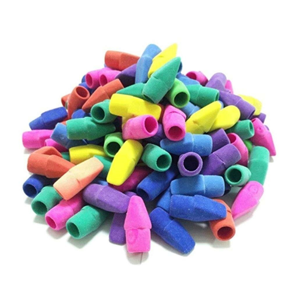 Ластик-колпачок для карандаша, 200 штук