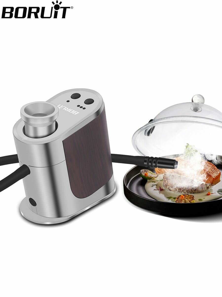 Серебряный дымогенератор BORUiT с премиум зарядкой