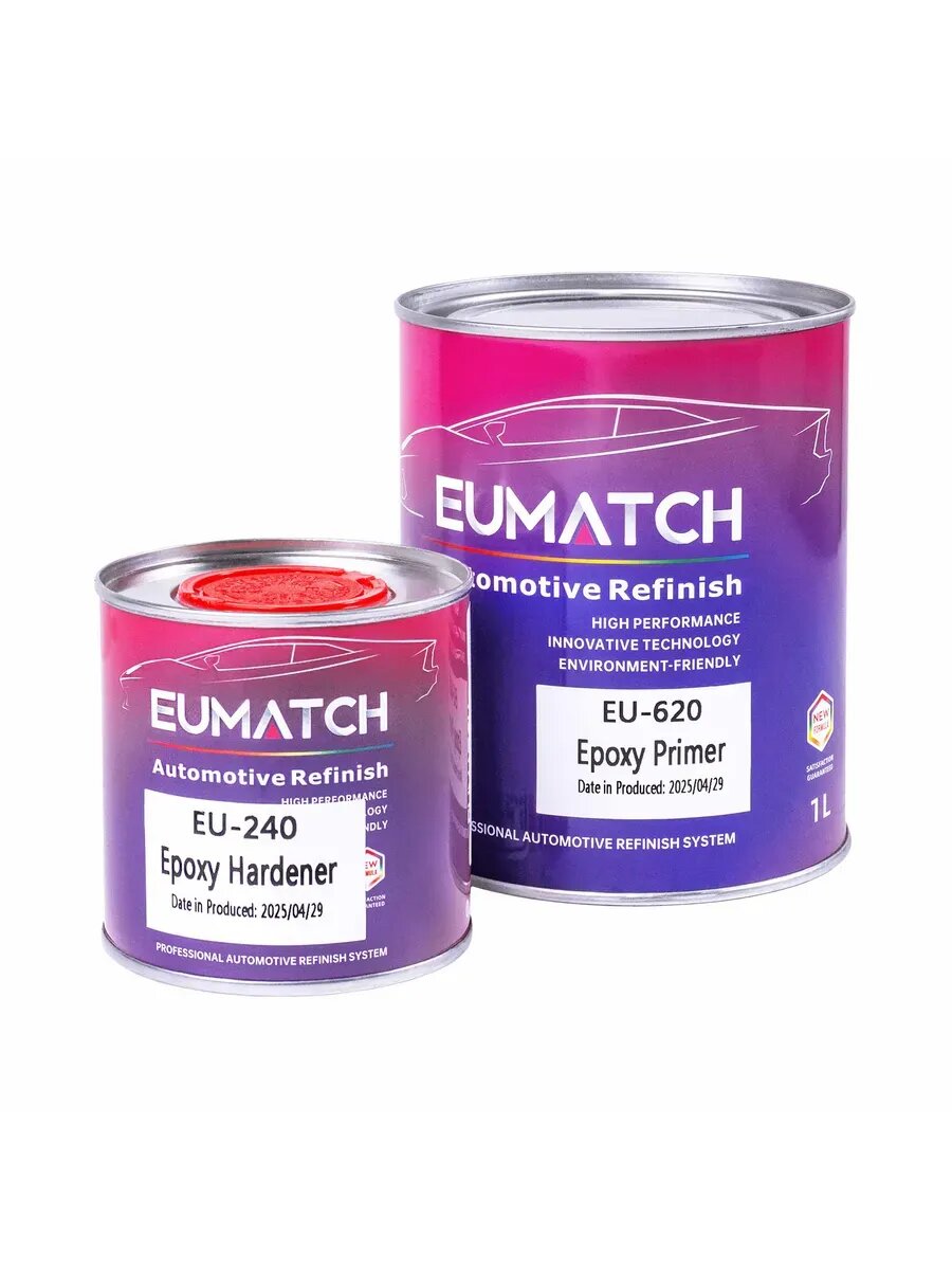 Грунтовка автомобильная эпоксидная антикоррозионная серая 1л