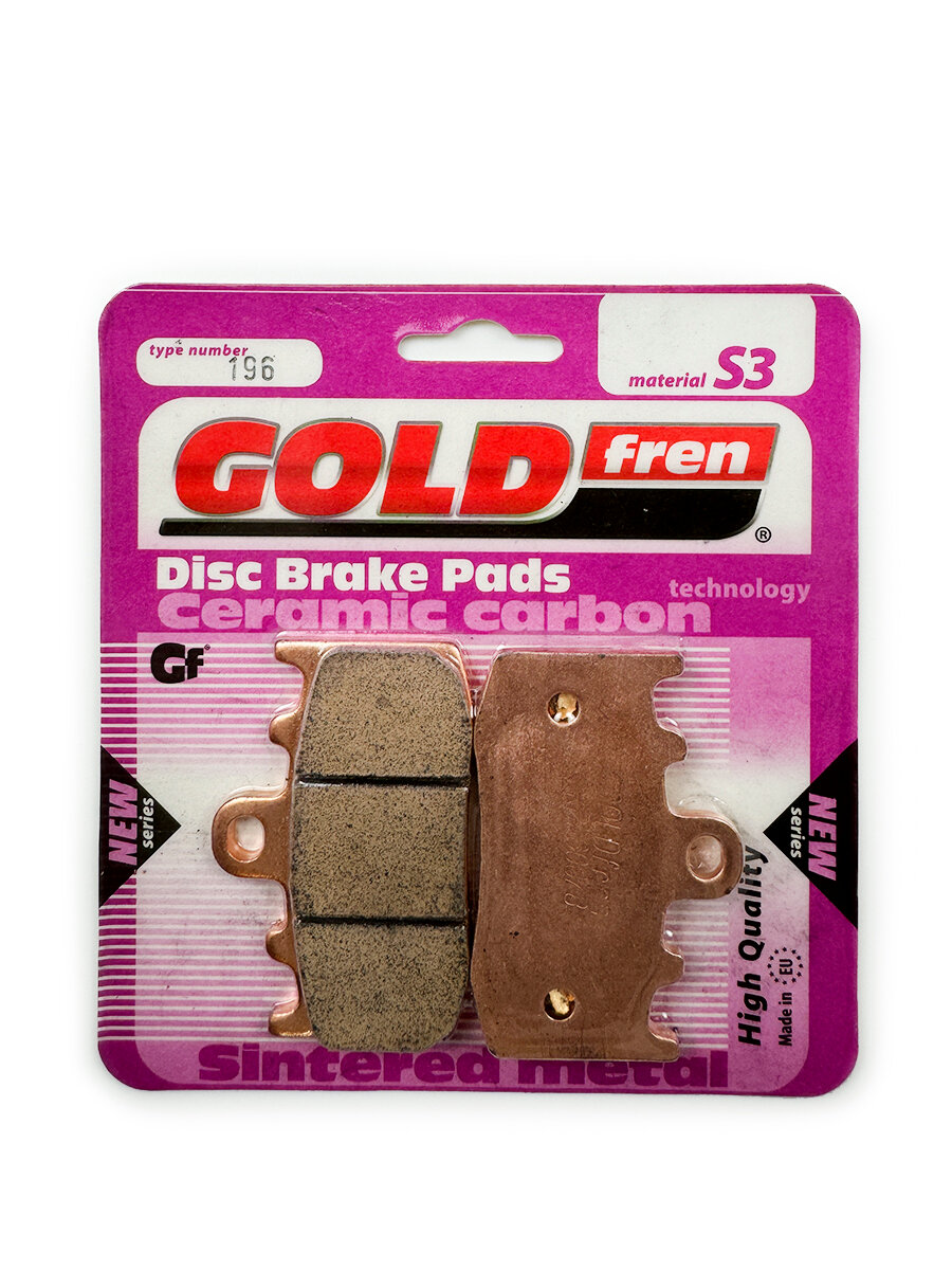 Колодки тормозные GOLDfren 196 S3 кросс TRW MCB748, SBS 796, EBC FA 335HH, Ferodo FDB 2125 оригинал