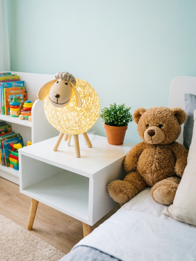 Светильник ночник детский / декоративный светильник для сна Овечка Пышечка (Jazzway)