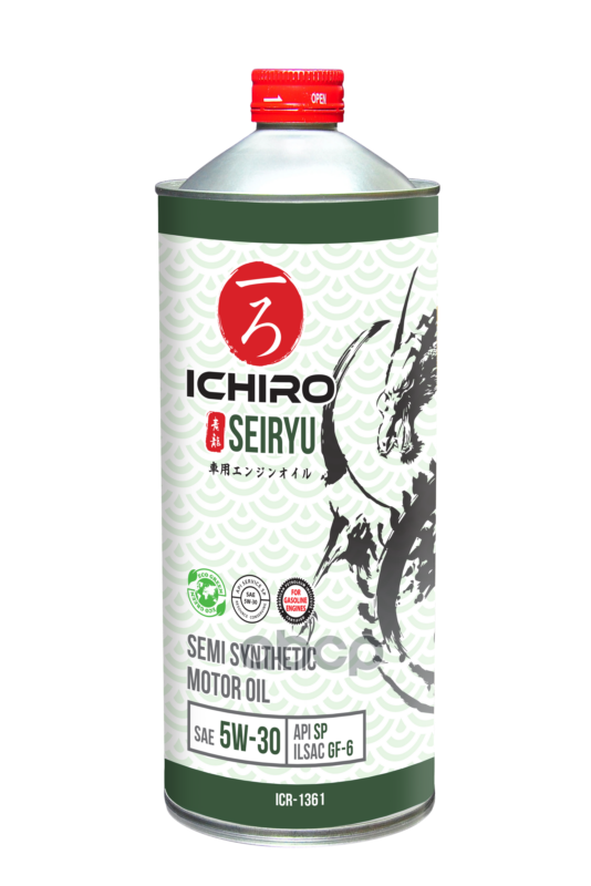 ICHIRO 5W-30 SEIRYU SQ-RC/ILSAC GF-6A , 1л, (полусинт. мотор. масло)