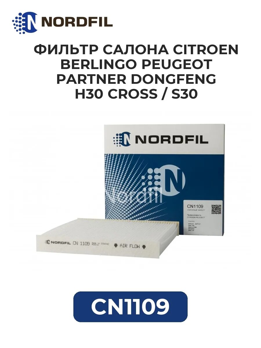 Фильтр салона Citroen Berlingo Peugeot Partner DONGFENG.