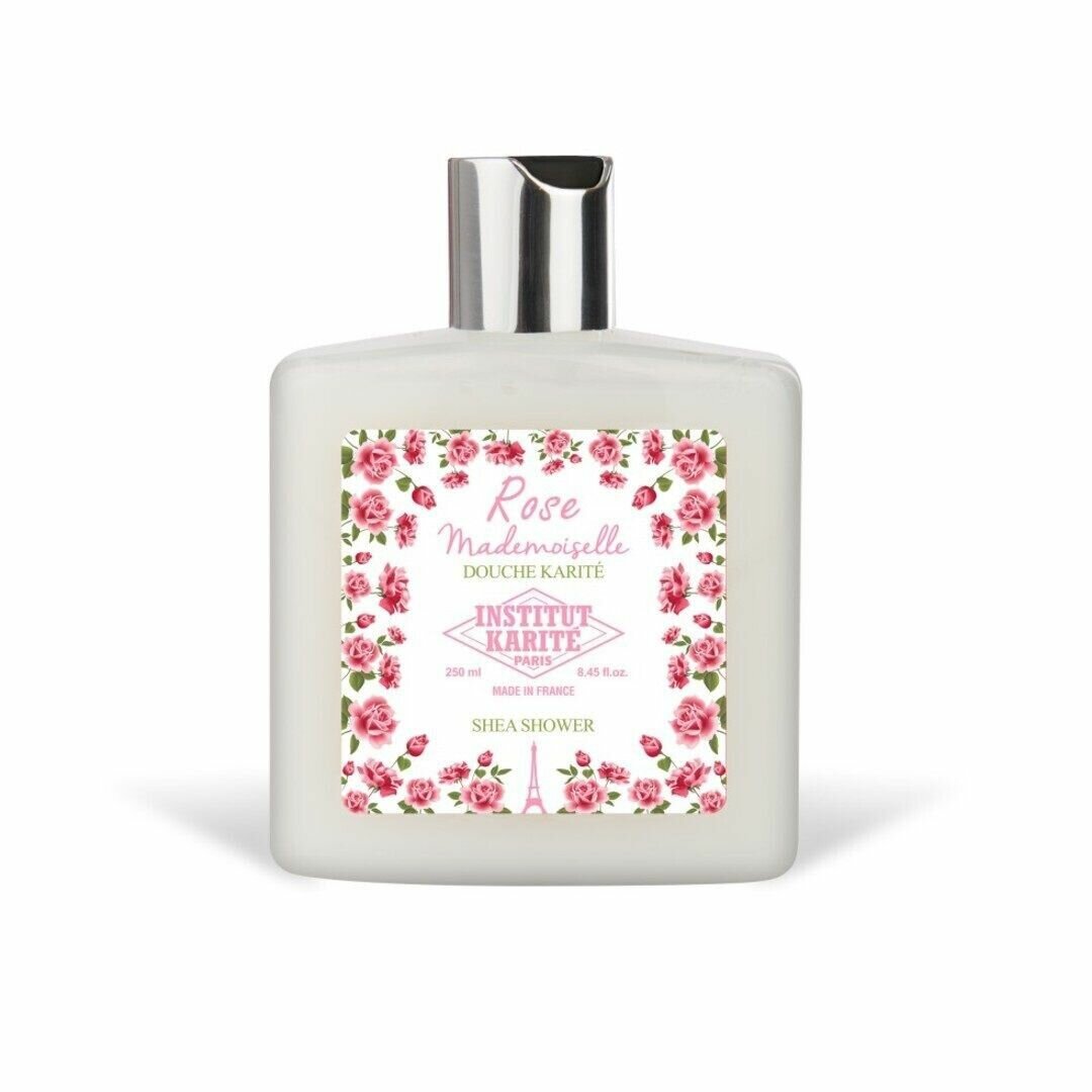 Institut Karite - Shea Cream Wash Rose Mademoiselle Крем-гель для душа с маслом ши и нежным ароматом розы 250 мл