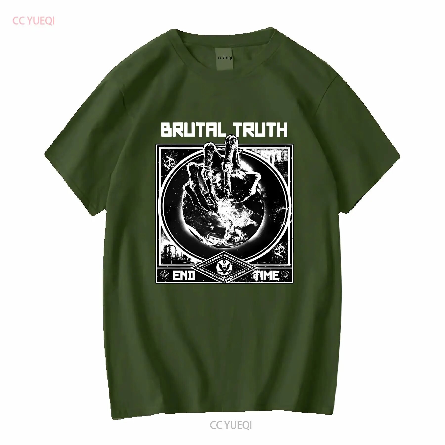 Футболка Brutal Truth End Time, темно-зеленый