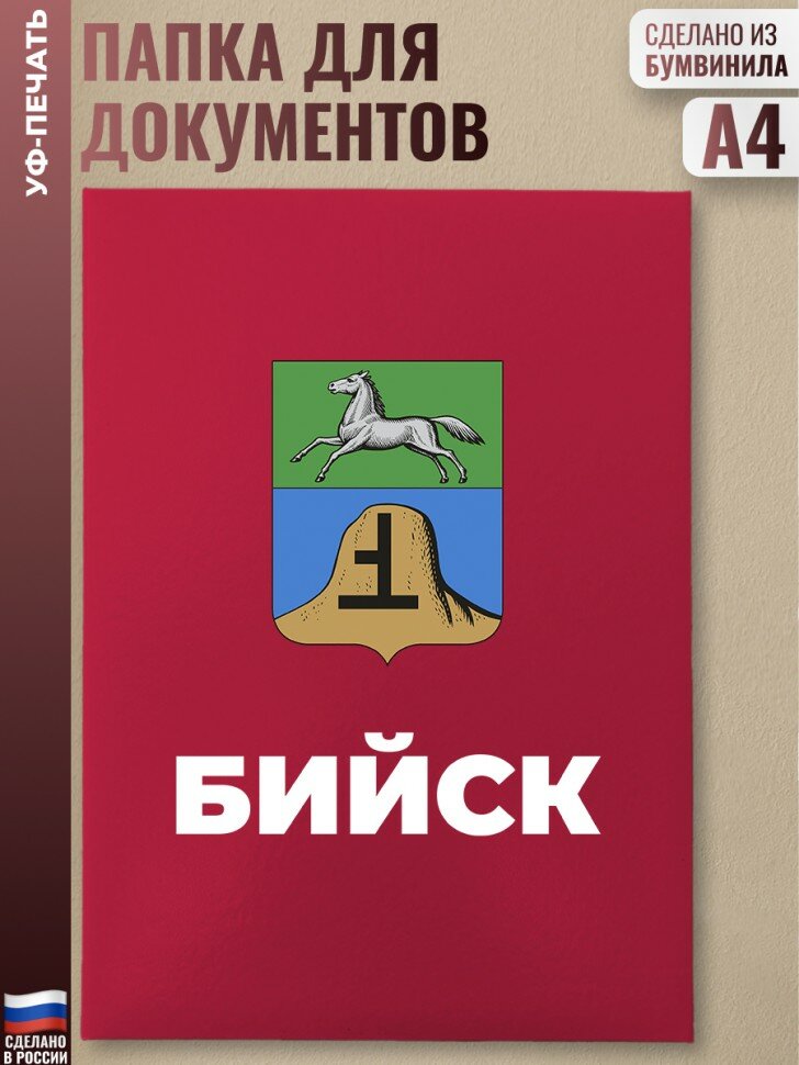 Адресная папка "Бийск" красная