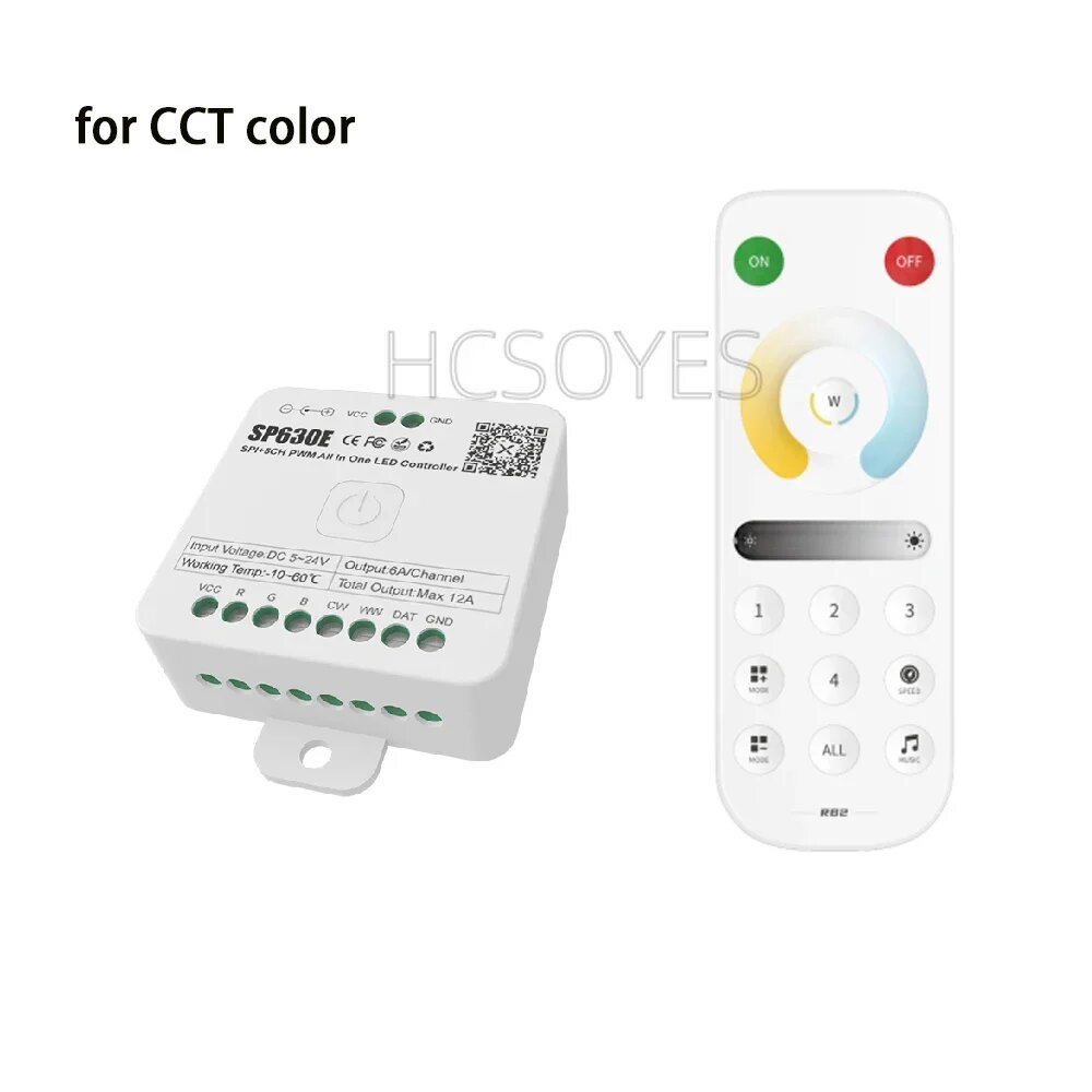 HCSOYES SP630E RGB CCT контроллер для светодиодной ленты