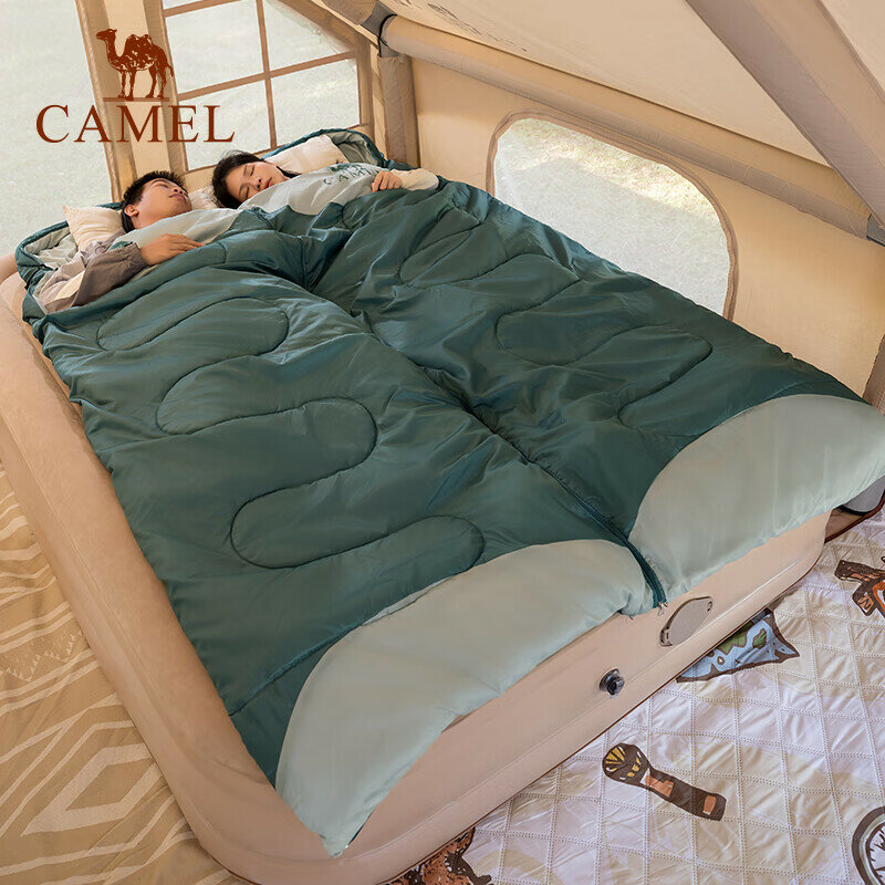 Спальный мешок CAMEL для взрослых 1.35 кг лунный серый все сезоны теплый пустотелый волокно Цвет：Лунный серый 1.35 кг