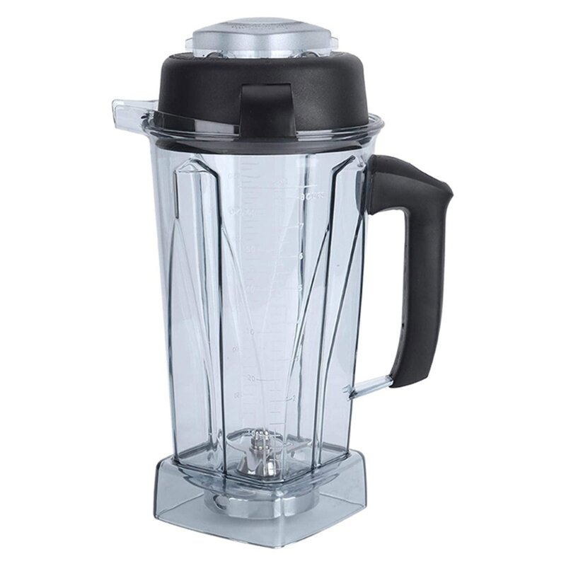 Сменная Чаша для смешивания прозрачного контейнера для блендера объемом 64 унции с мягким захватом для детали миксера VT, легко разбираемой