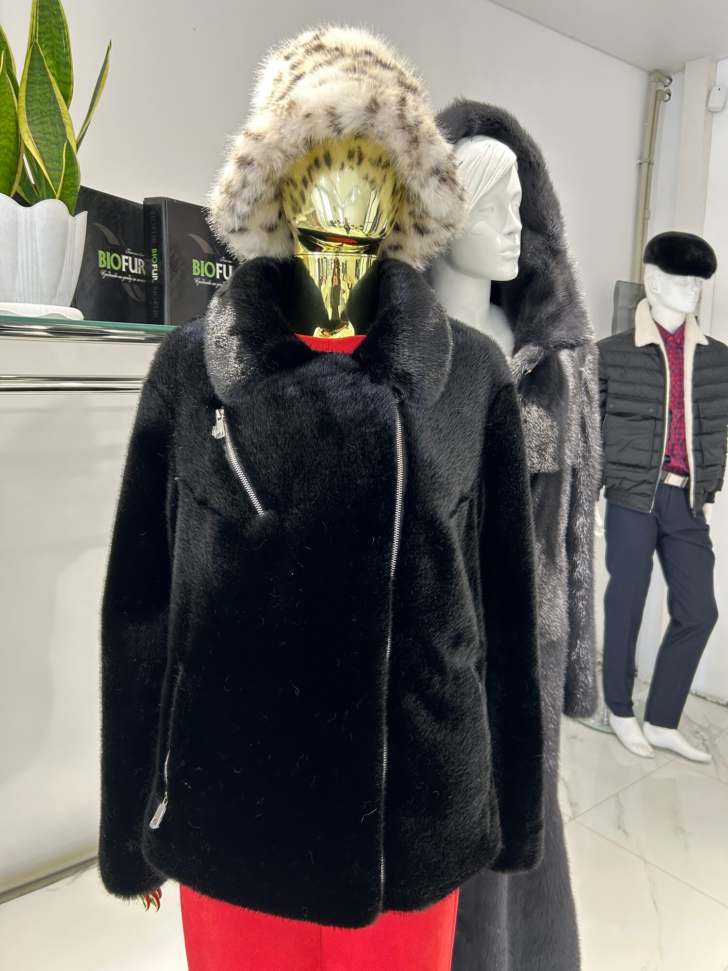 Дублёнка Куртка-косуха из экомеха