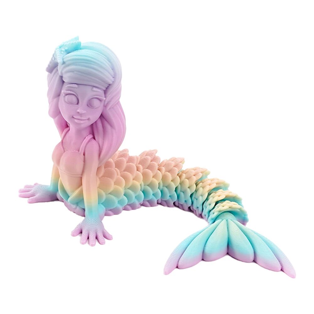 Русалка 3D фигурка, цвет 03