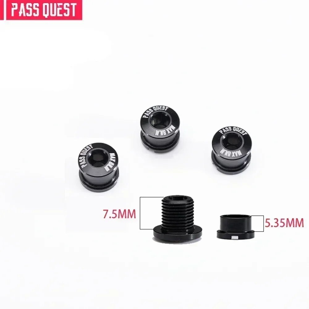 Шатун PASS QUEST черный, 4 bolts, 110 BCD