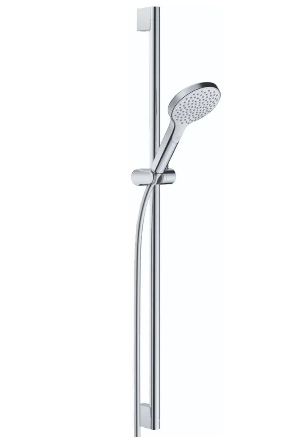 Душевой гарнитур Kludi DIVE X 6991005-00 хром, глянцевый, латунный, лейка для душа со шлангом и штангой