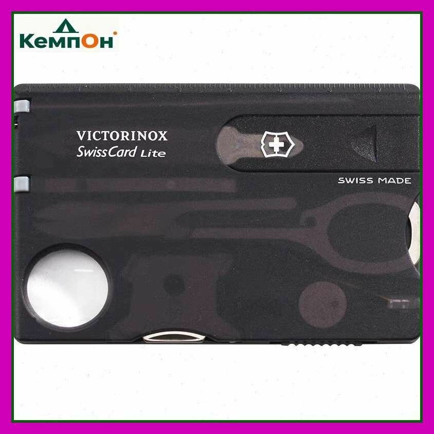 Швейцарская карточка VICTORINOX Swiss Card Lite черная