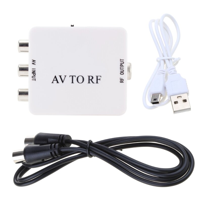 Портативный Конвертер Видео Высокой Четкости AV В RF Многофункциональный Адаптер RCA CVSB для Усилителя RF TV Switcher