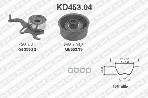 Комплект ремня ГРМ Opel/Vauxhall ASTRA F/ASTRA Mk III/CAVALIER Mk III/COMBO/COMBO Mk I/CORSA B/CORSA Mk II/CORSAVAN MK II/VEC.