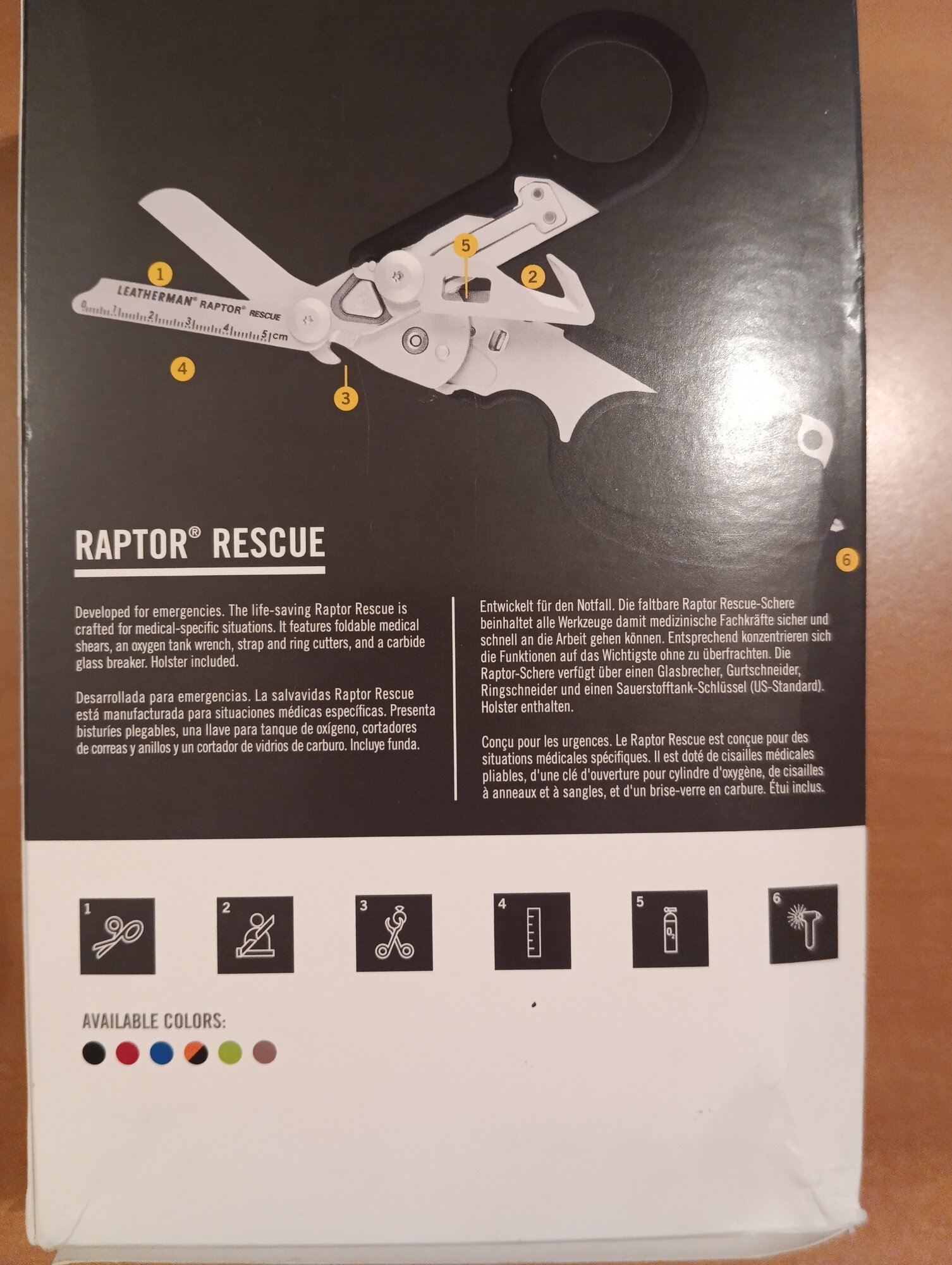 Мультитул Leatherman Raptor Rescue 832714 синий — фото 1