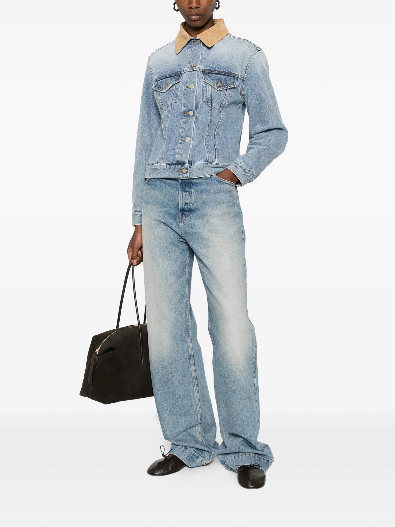 Куртка ROHE Collar pocket jacket, размер 36, синий — фото 1