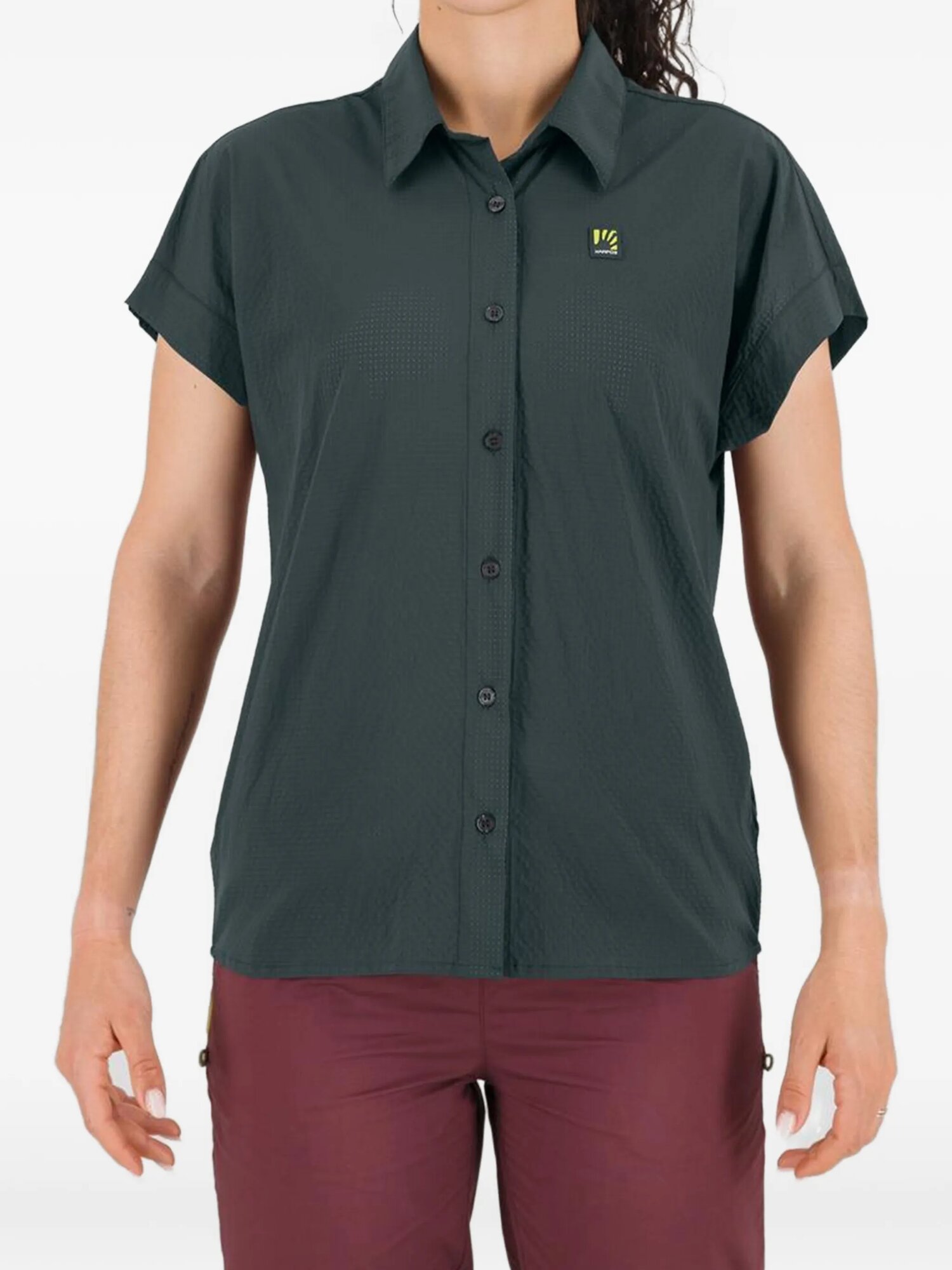 Топ Salatis W buttoned short-sleeve top